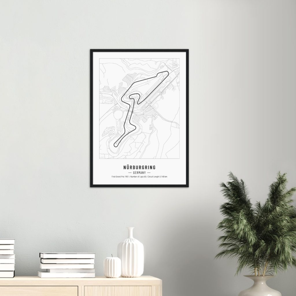 Nürburgring Grand Prix Circuit Poster - German Grand Prix