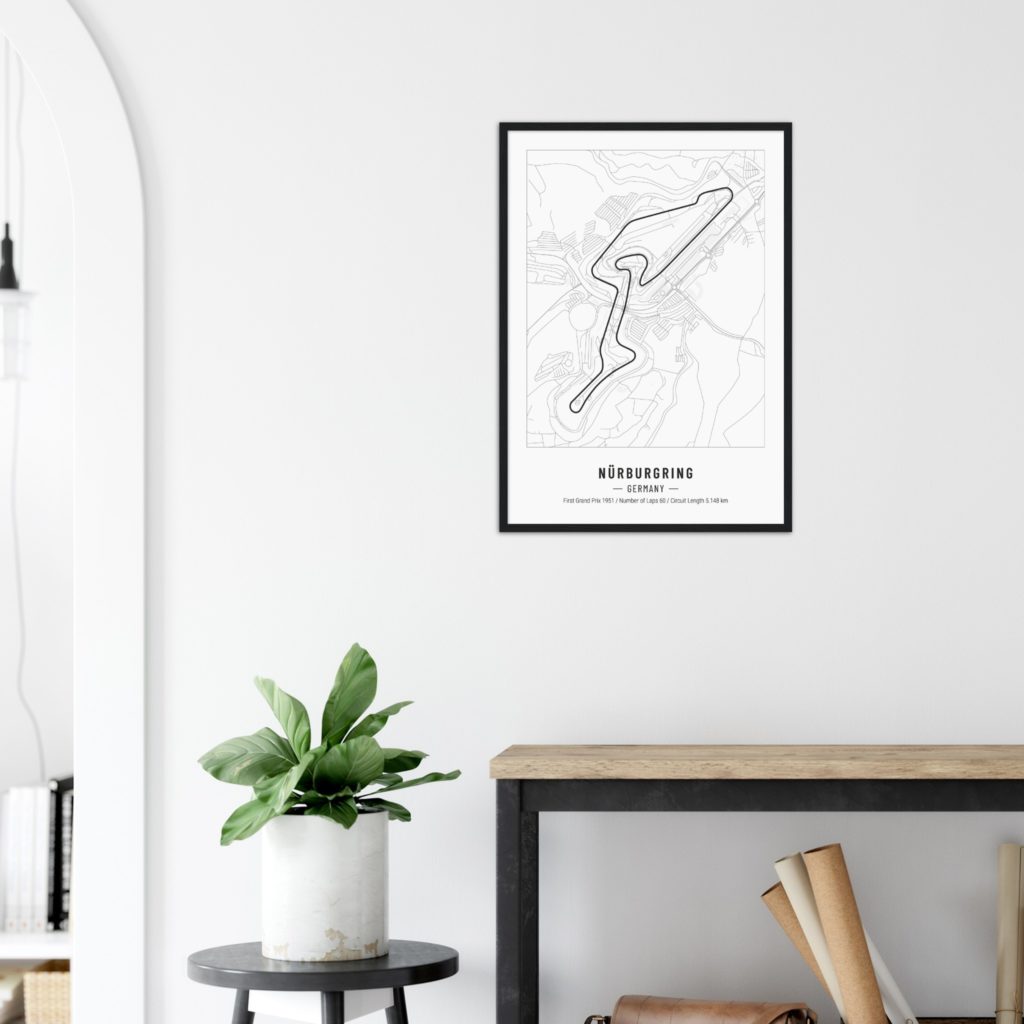 Nürburgring Grand Prix Circuit Poster - German Grand Prix