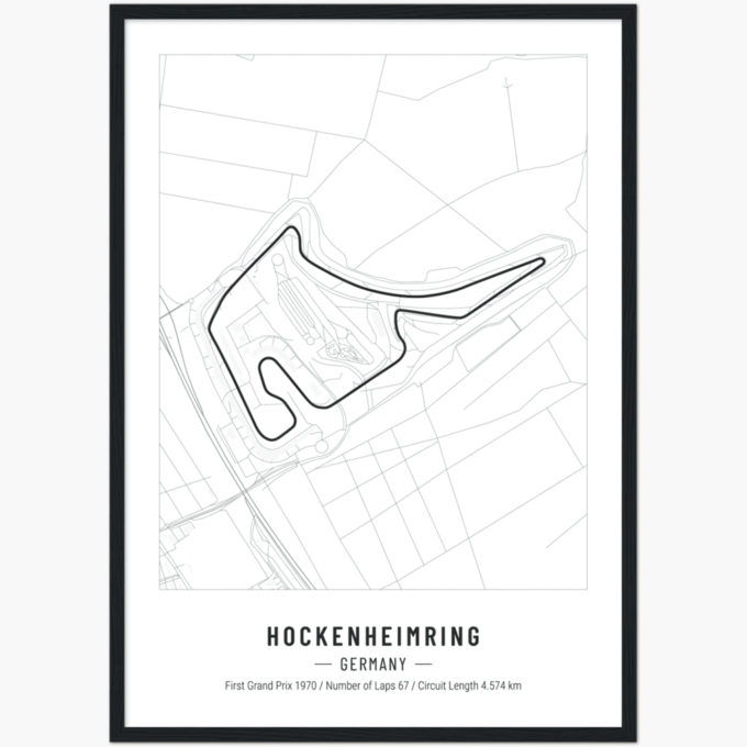 Hockenheimring Circuit Poster - German Grand Prix