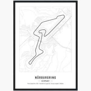 Nürburgring Grand Prix Circuit Poster - German Grand Prix