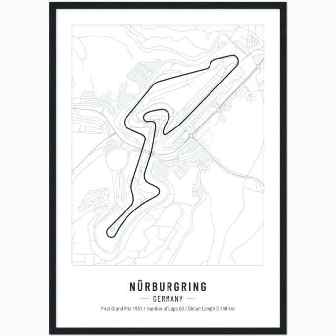 Nürburgring Grand Prix Circuit Poster - German Grand Prix