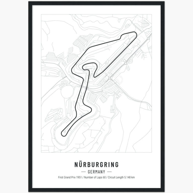 Nürburgring Grand Prix Circuit Poster - German Grand Prix