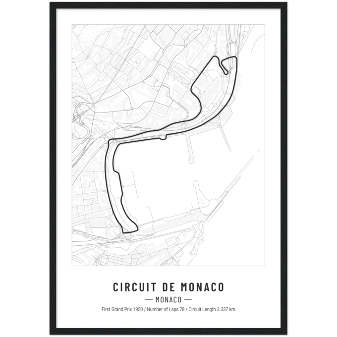 Formula 1 Circuit Posters - Wall Art Racetrack Maps
